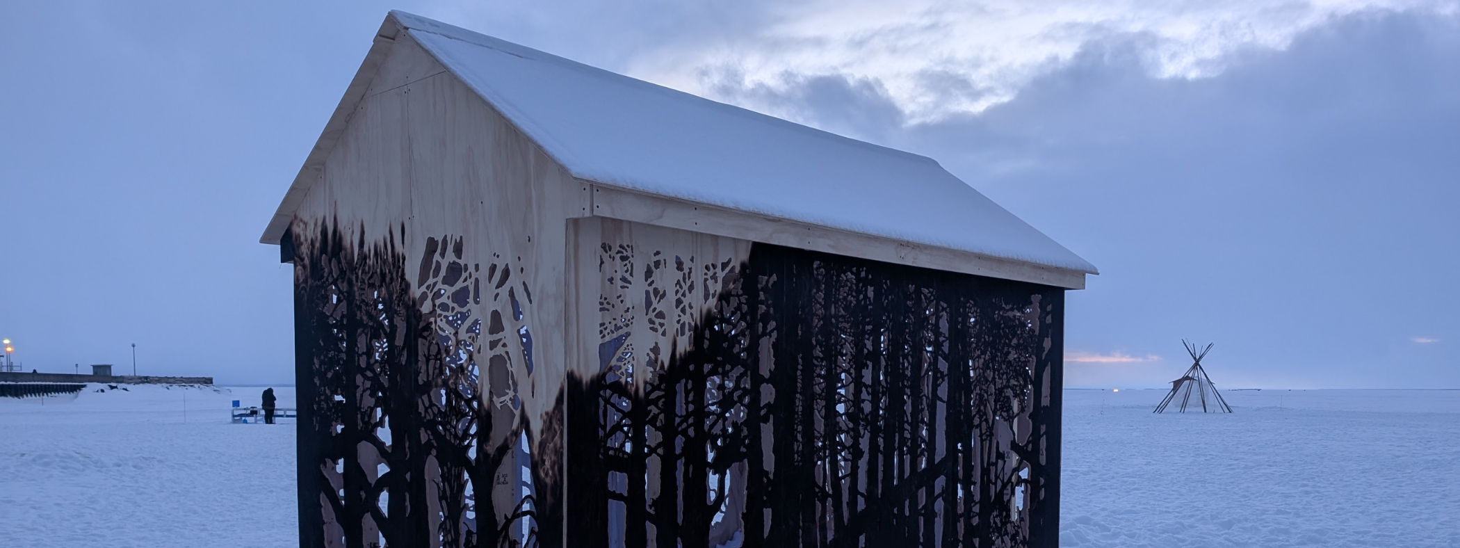 Professor Ackerman and NU Fine Arts students unveil sculptural installation at Ice Follies 2025 ...